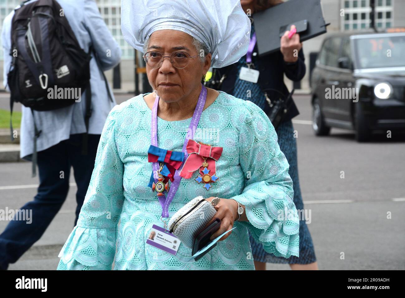 Dame Elizabeth Nneka Anionwu arrives early for the coronation of King ...