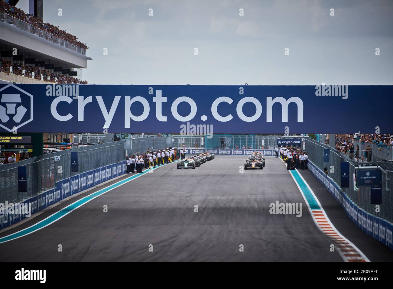Miami Gardens, FL, USA. 7th May 2023. Race Day. Starting Grid, F1 Grand ...