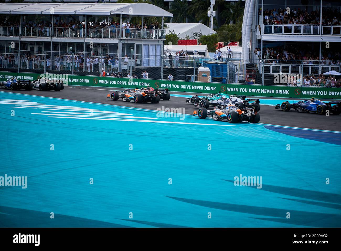 Miami Gardens, FL, USA. 7th May 2023. Race Day. Starting Grid, F1 Grand ...