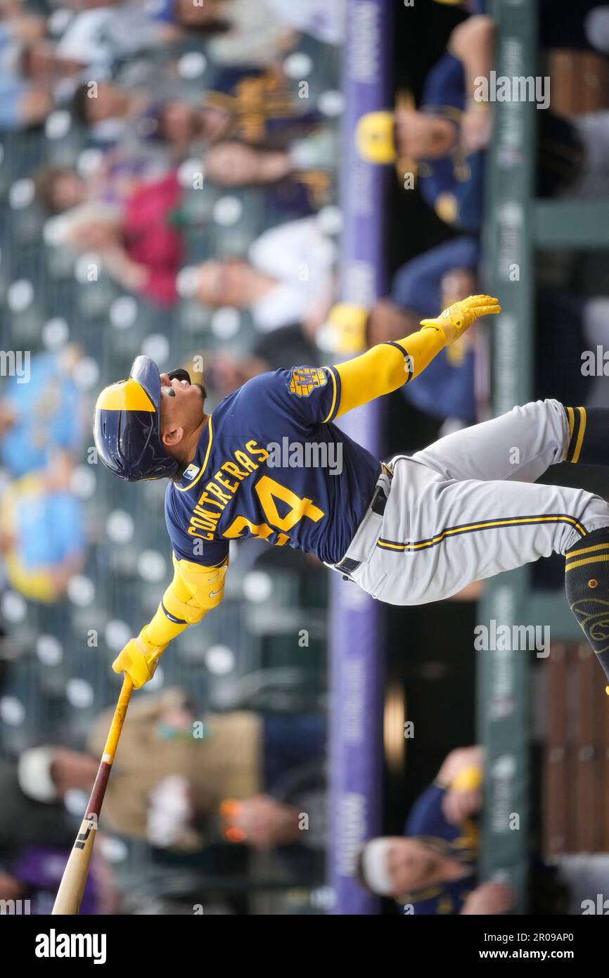 Milwaukee Brewers catcher William Contreras (24) in the first inning of ...