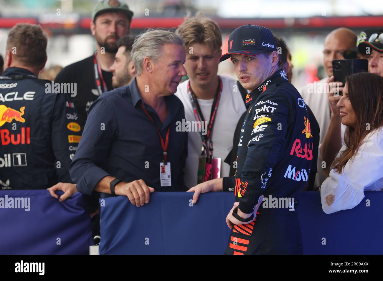 Miami, USA. 07th May, 2023. Race winner Max Verstappen (NLD) Red Bull ...
