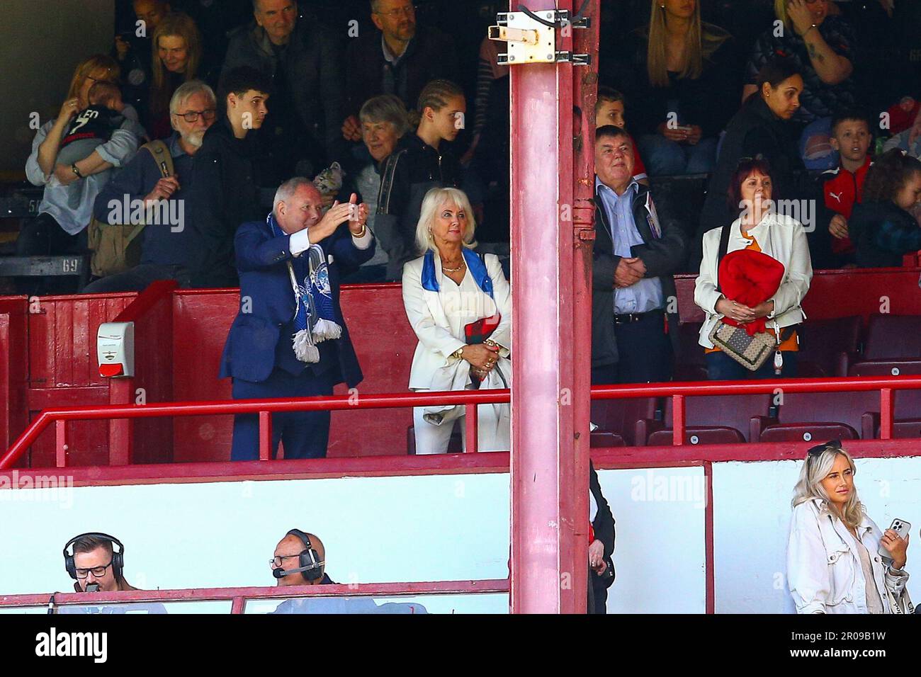 Oakwell Stadium, Barnsley, England - 7th May 2023 Barry Fry celebrates ...