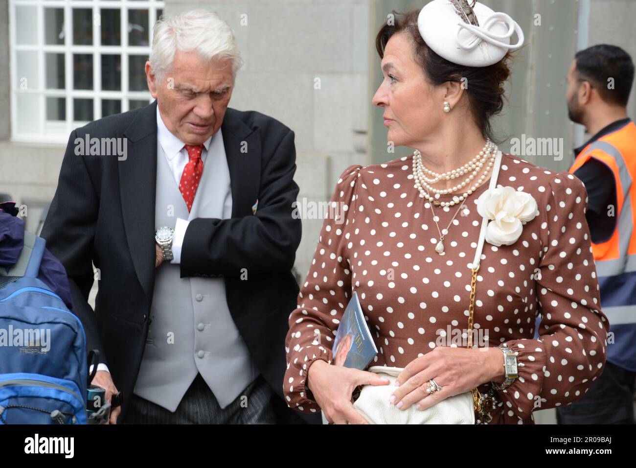 The photographer Don McCullin arrives early for the coronation of King ...