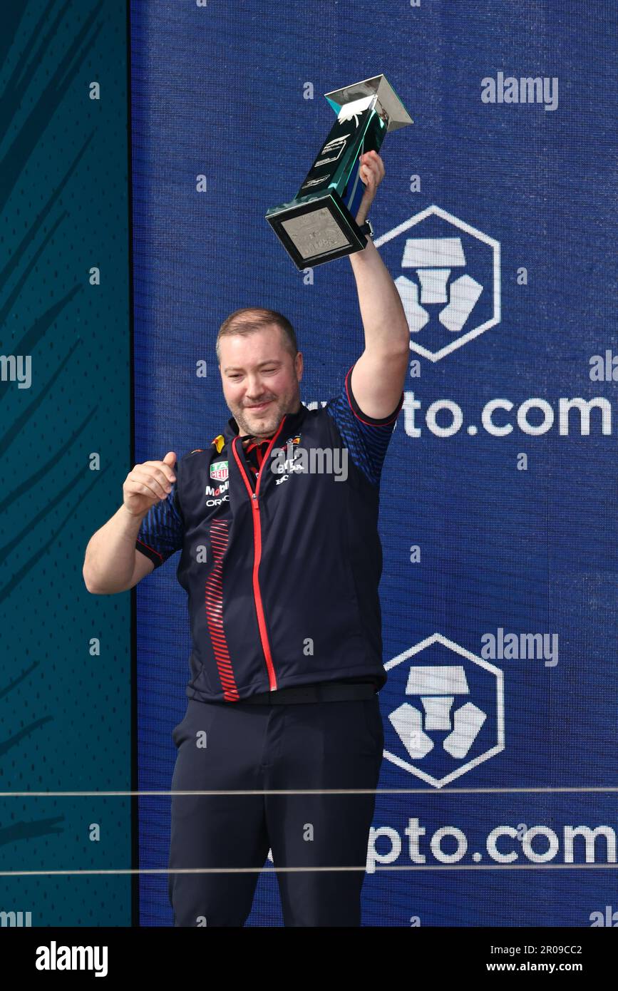 Miami, USA. 07th May, 2023. Oliver Hughes (GBR) Red Bull Racing Chief ...