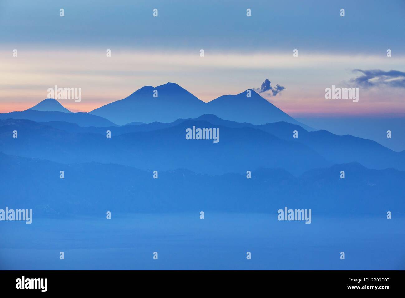 Beautiful volcanoes landscapes in Guatemala, Central America Stock ...