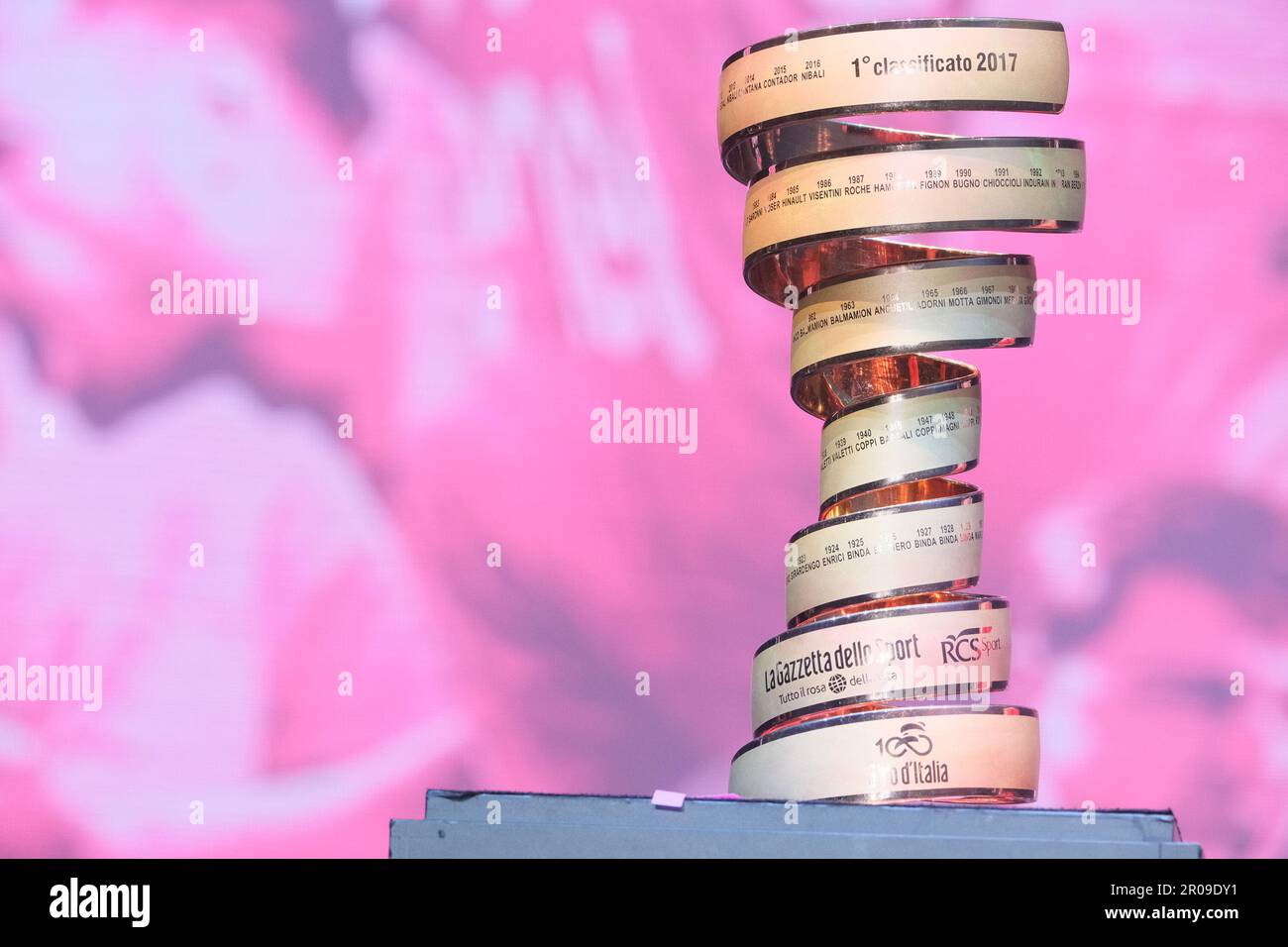 The Trofeo Senza Fine seen during the 106th Giro d'Italia 2023. The ...