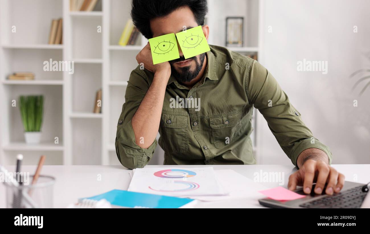 Girl falling asleep on computer hi-res stock photography and images - Alamy