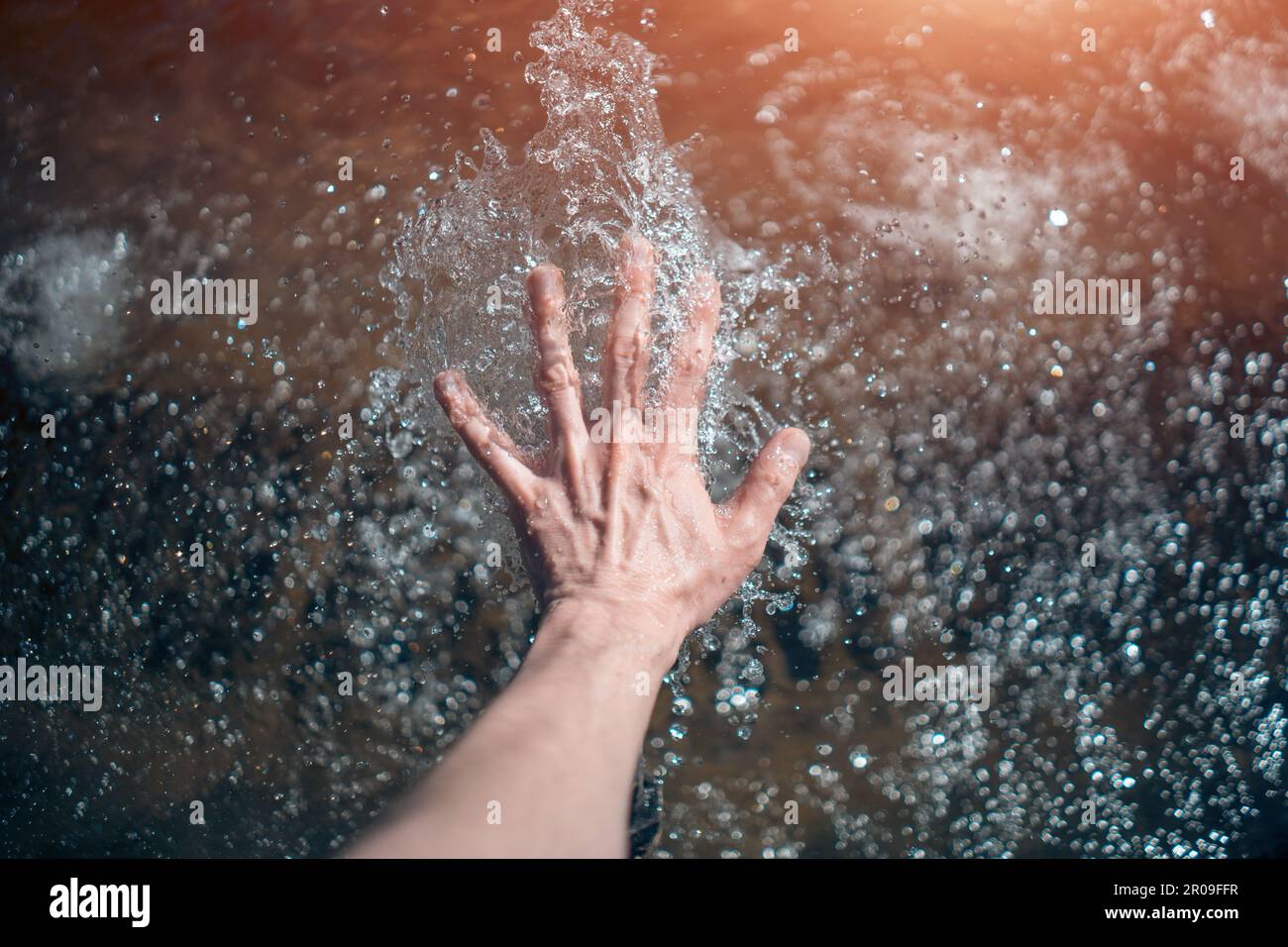 Hand water fountain hi-res stock photography and images - Alamy