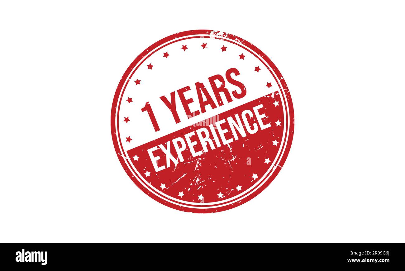 1 years experience stamp Stock Vector Images - Alamy