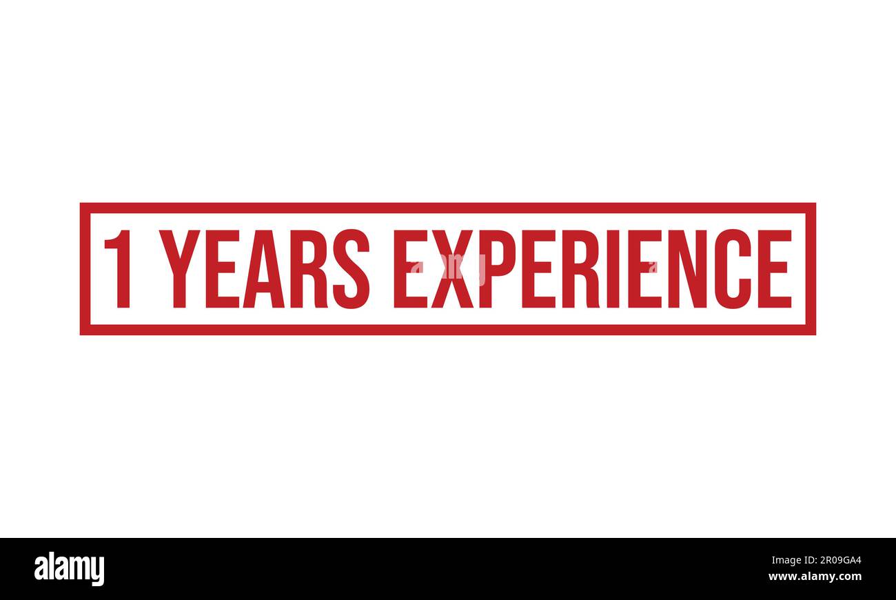 1 Years Experience Rubber Grunge Stamp Seal Vector Illustration Stock ...