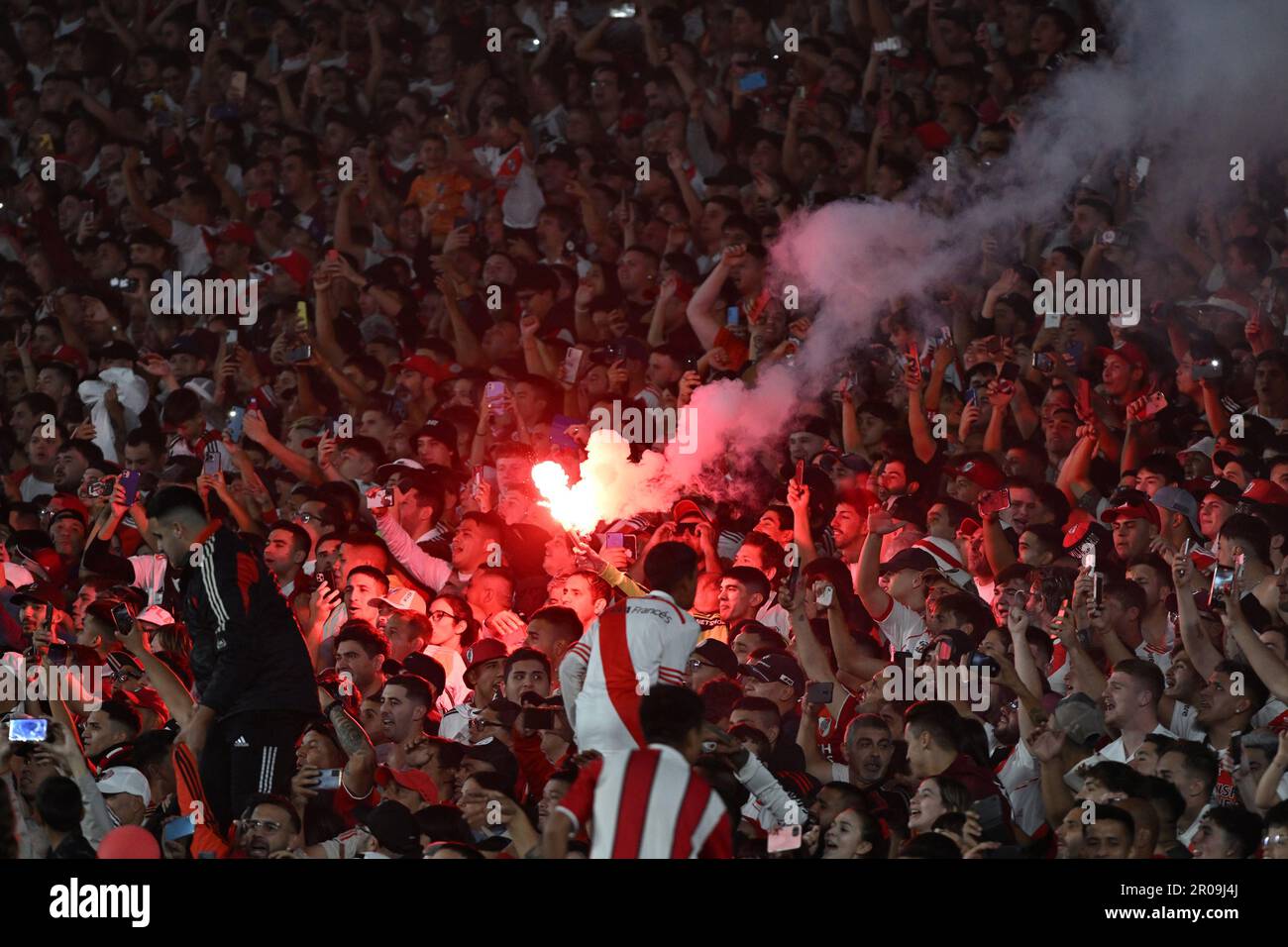 Buenos Aires, Argentina, 07th May, 2023. Supporters of River Plate ...