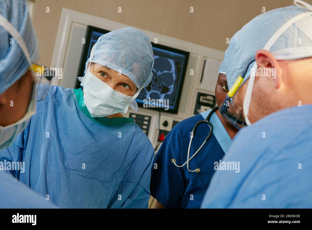 Performing a successful surgery through effective teamwork. a team of ...