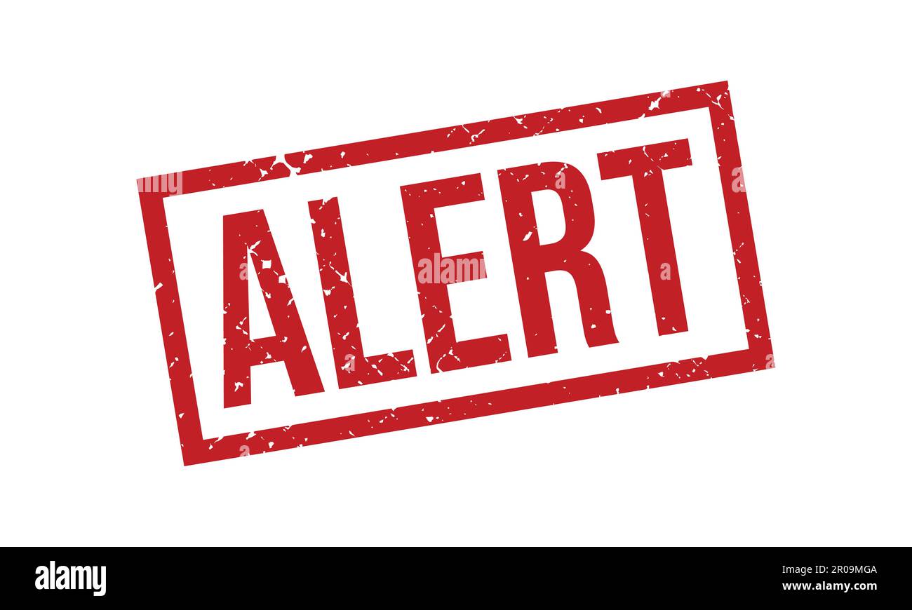 Alert Rubber Grunge Stamp Seal Vector Illustration Stock Vector Image ...