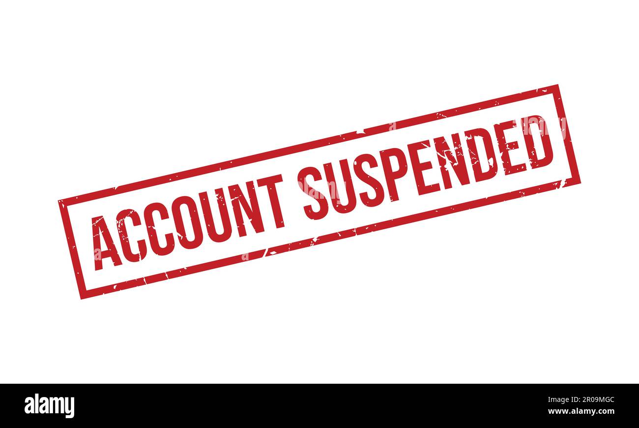 Suspended account hi-res stock photography and images - Alamy