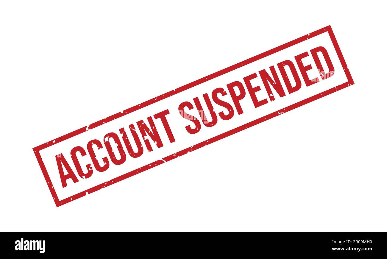 Suspended account hi-res stock photography and images - Alamy