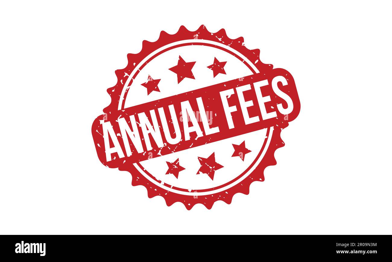 Annual Fees Rubber Grunge Stamp Seal Vector Illustration Stock Vector ...