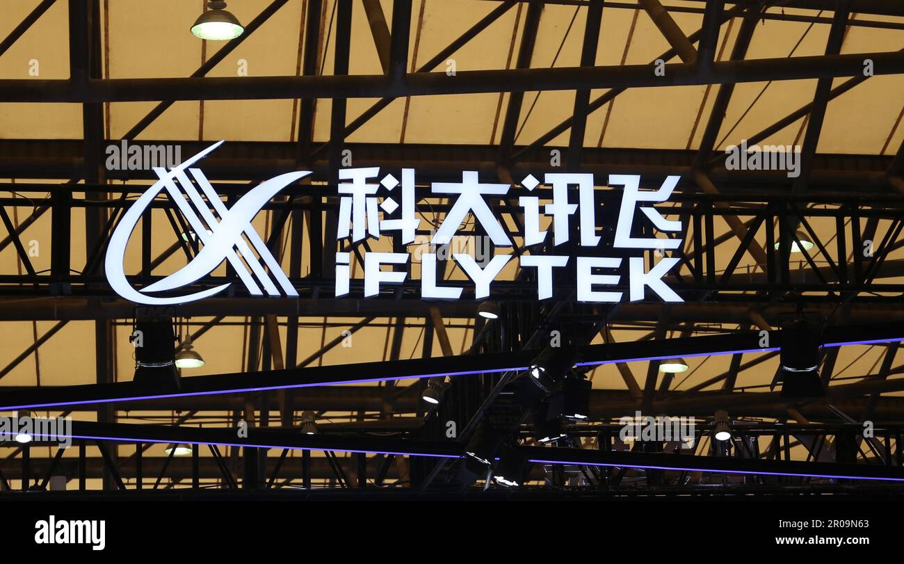 SHANGHAI, CHINA - APRIL 27, 2023 - The booth of IFlytek at the 2023 ...