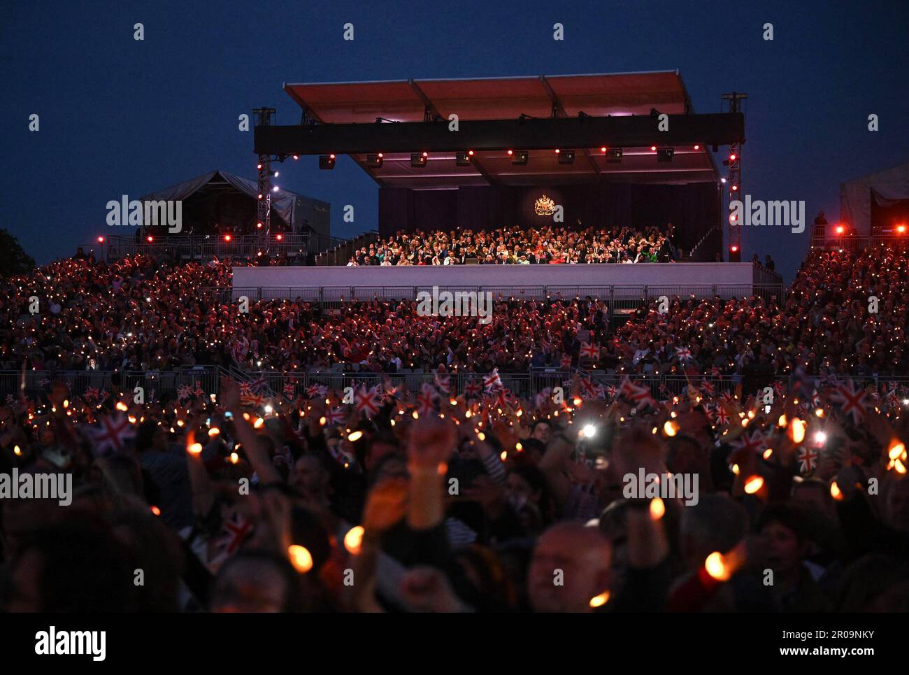 A general view during the Coronation Concert held in the grounds of ...
