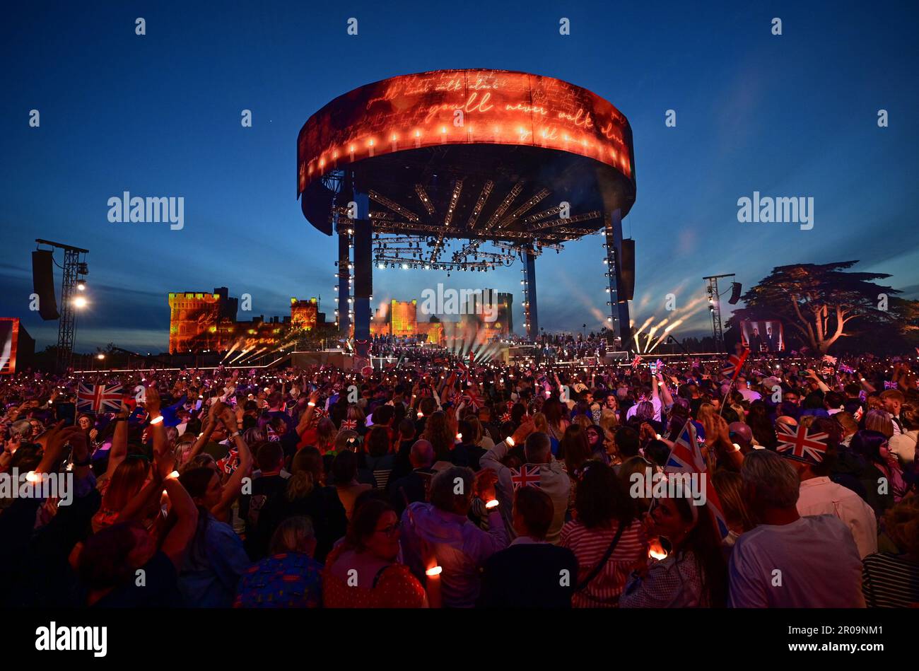 A general view during the Coronation Concert held in the grounds of ...