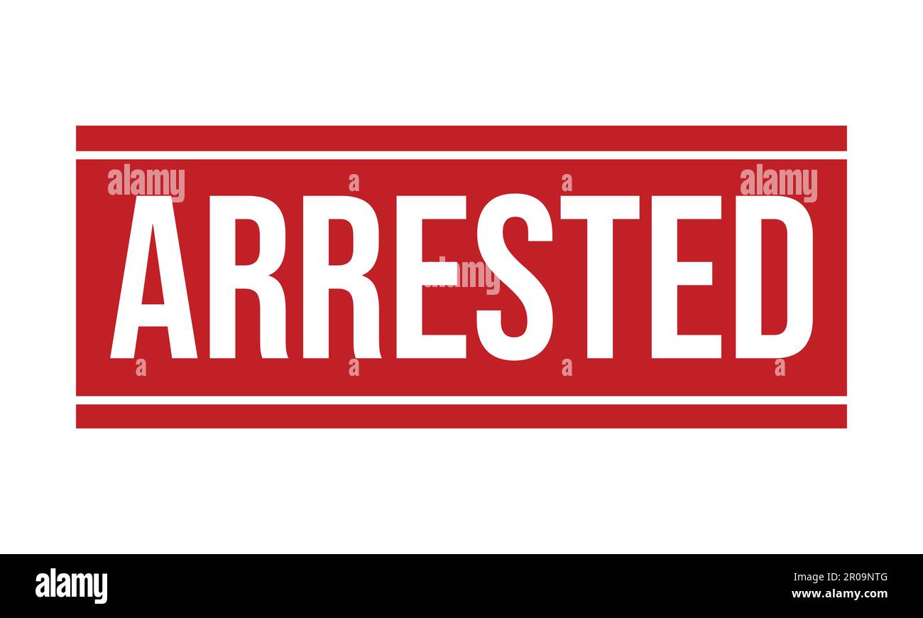 Arrested Rubber Grunge Stamp Seal Stock Vector Stock Vector Image & Art ...