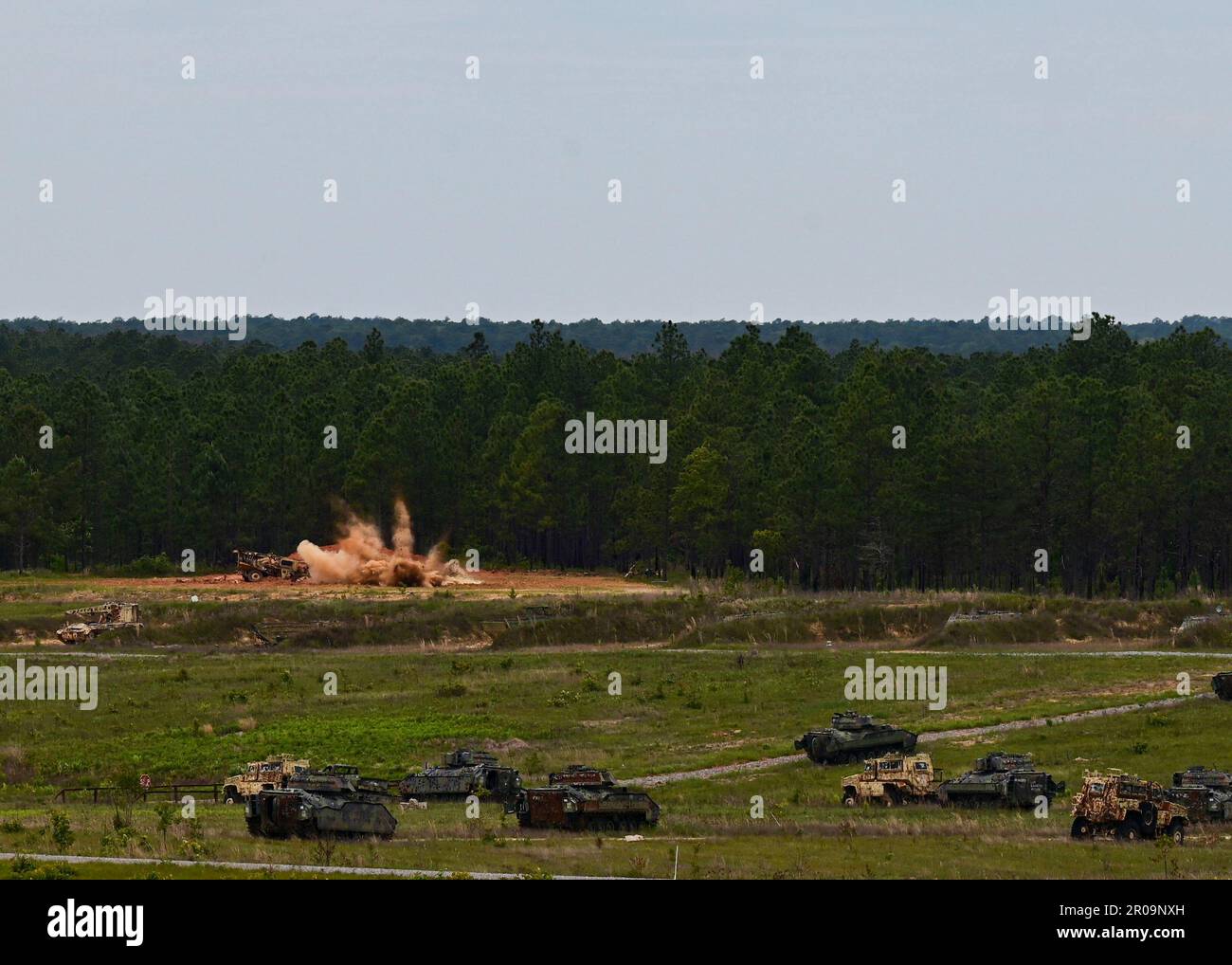 A guided munition fired by a F-15E Strike Eagle aircraft assigned to ...