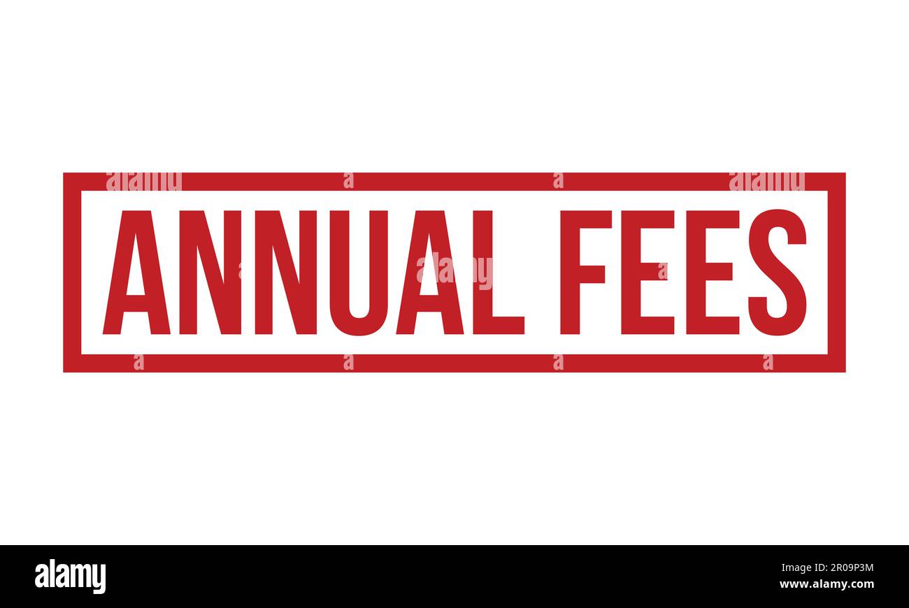 Annual Fees Rubber Grunge Stamp Seal Vector Illustration Stock Vector ...