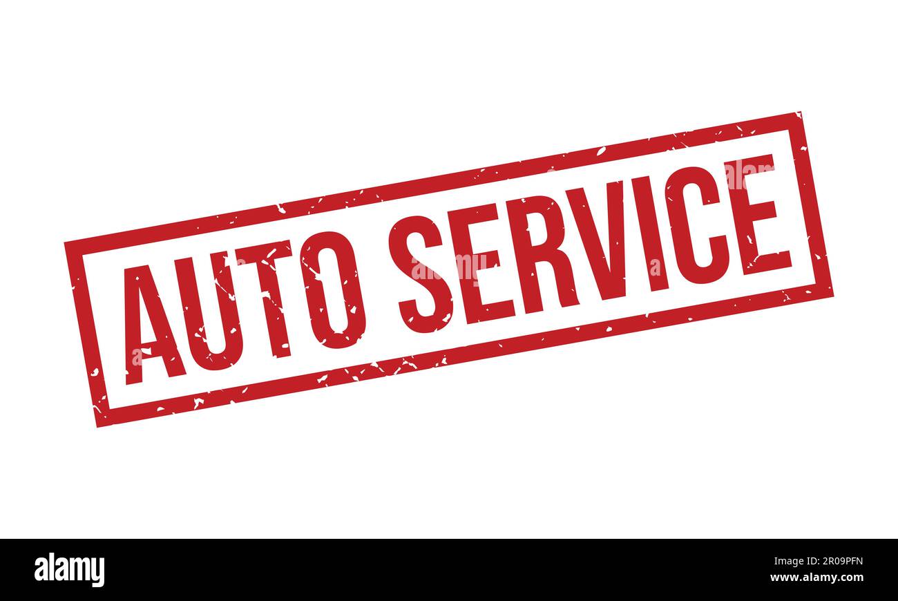 Auto Service Rubber Grunge Stamp Seal Stock Vector Stock Vector Image ...