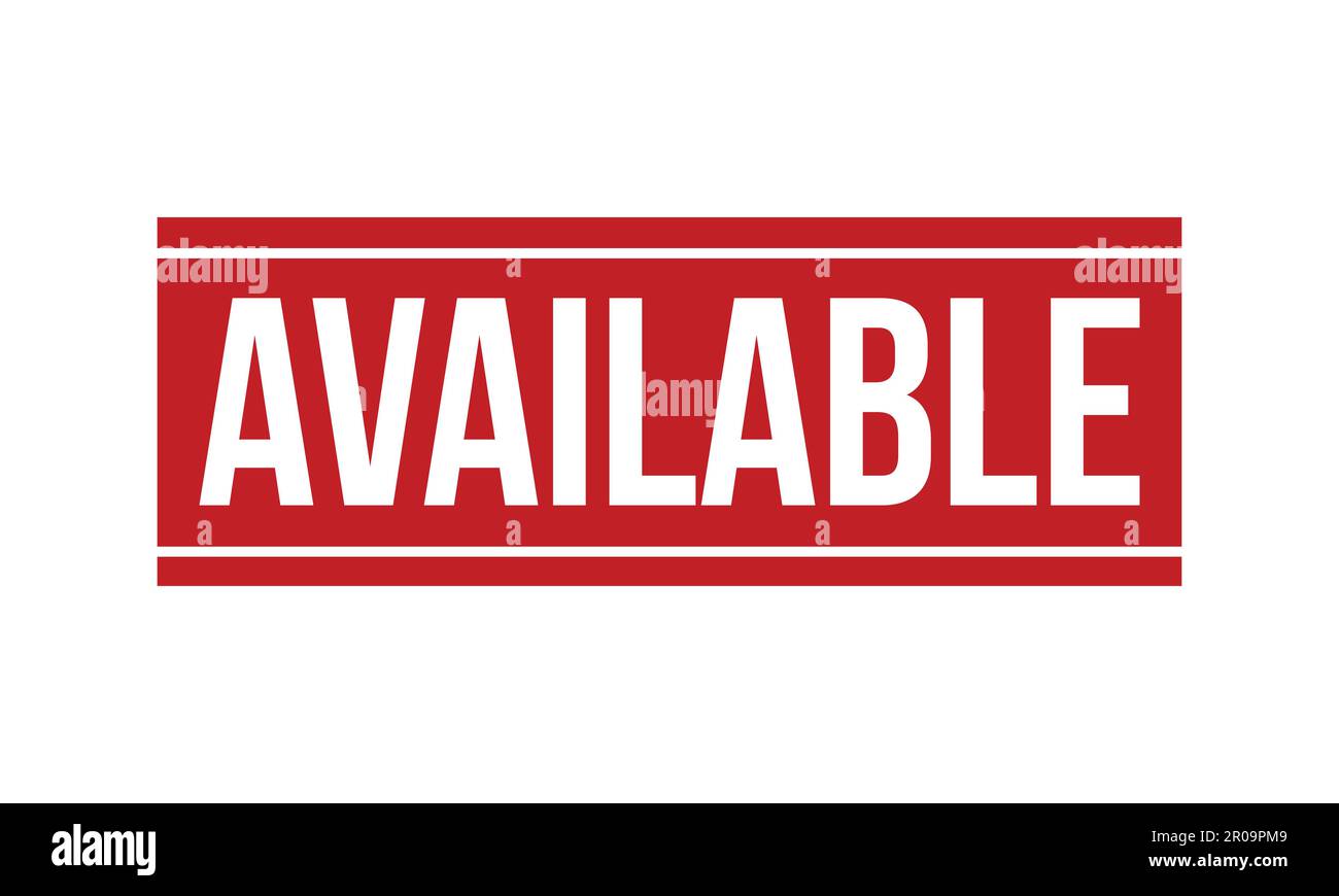 Available Rubber Stamp. Red Available Rubber Grunge Stamp Seal Vector ...