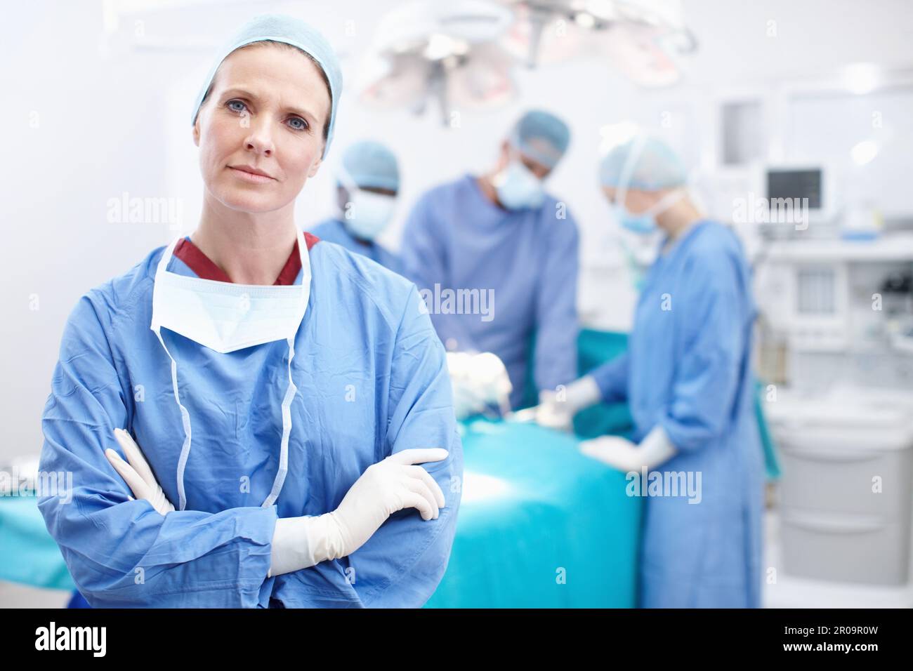 I hold the power to save a life. Portrait of a serious surgical doctor ...