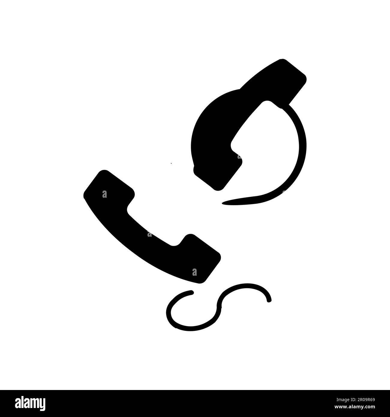 Telephone icon, Simple contact us icons set. Universal contact us icons ...