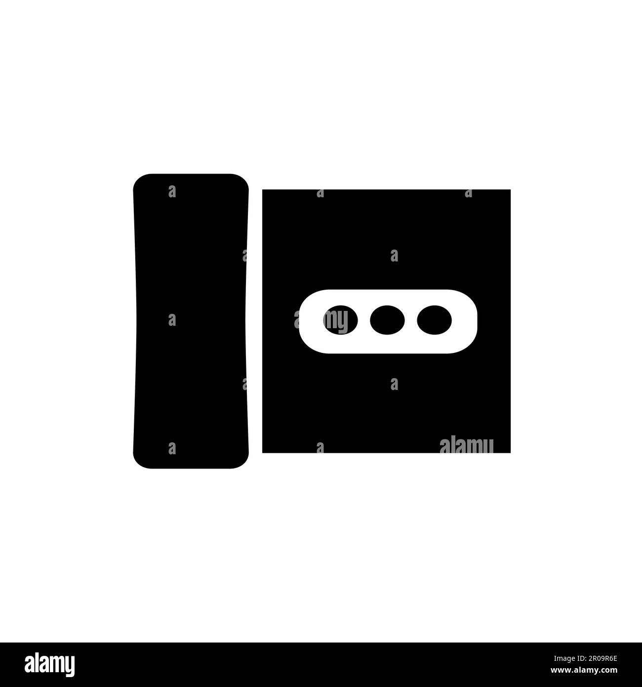 Telephone icon, Simple contact us icons set. Universal contact us icons ...