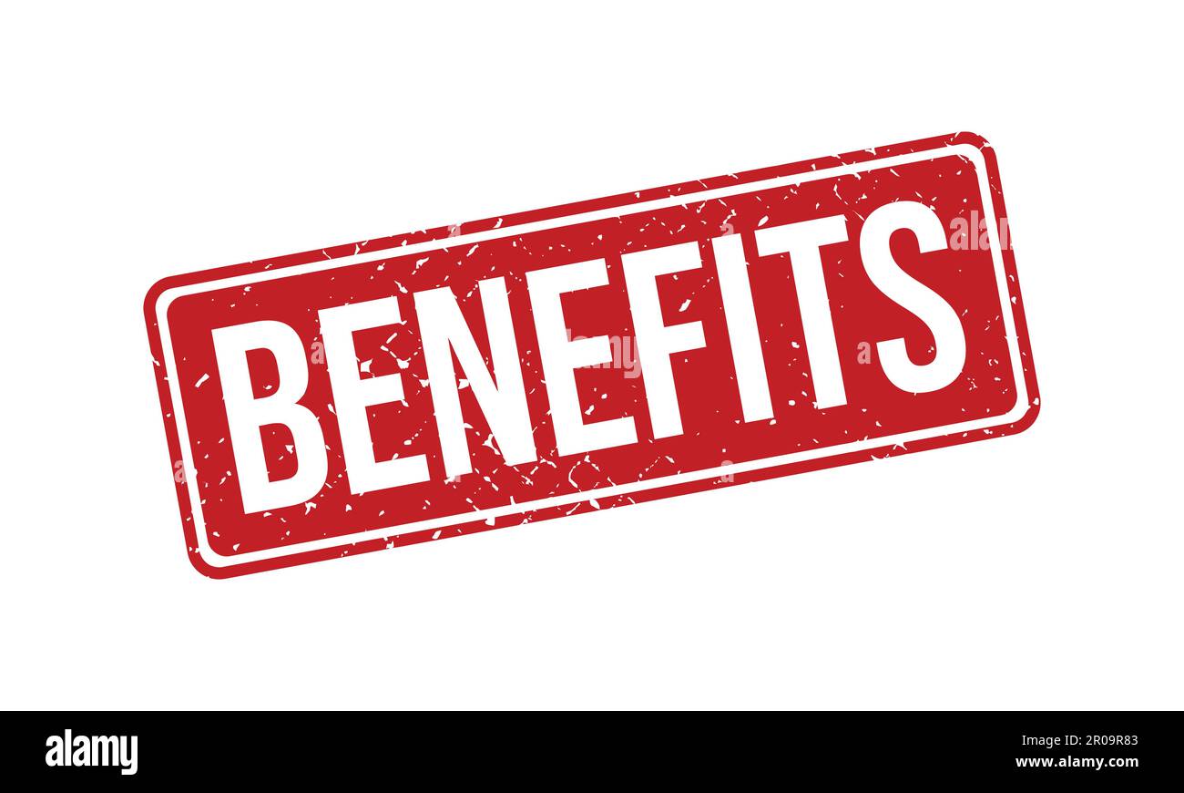 Benefits Rubber Grunge Stamp Seal Vector Illustration Stock Vector ...
