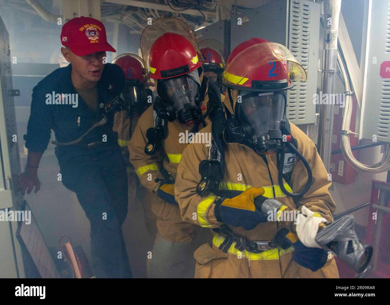 230504-N-NH267-1278 GULF OF OMAN (May 4, 2023) Damage Controlman 1st ...