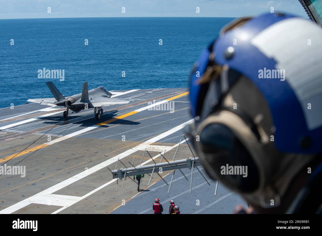 PACIFIC OCEAN (May 5, 2023) – An F-35C Lightning II, assigned to the ...