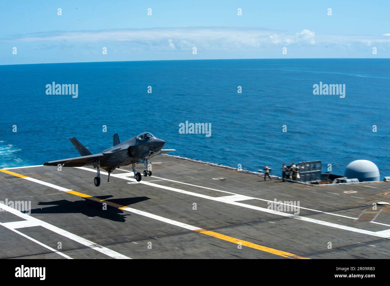 PACIFIC OCEAN (May 5, 2023) – An F-35C Lightning II, assigned to the ...