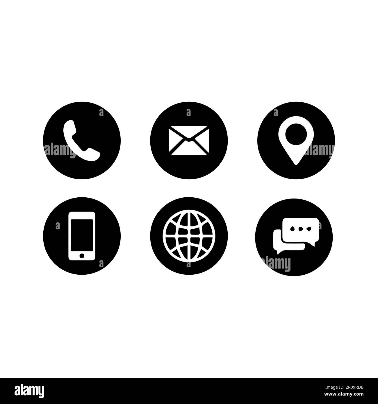 Telephone icon, Simple contact us icons set. Universal contact us icons to use for web and ...