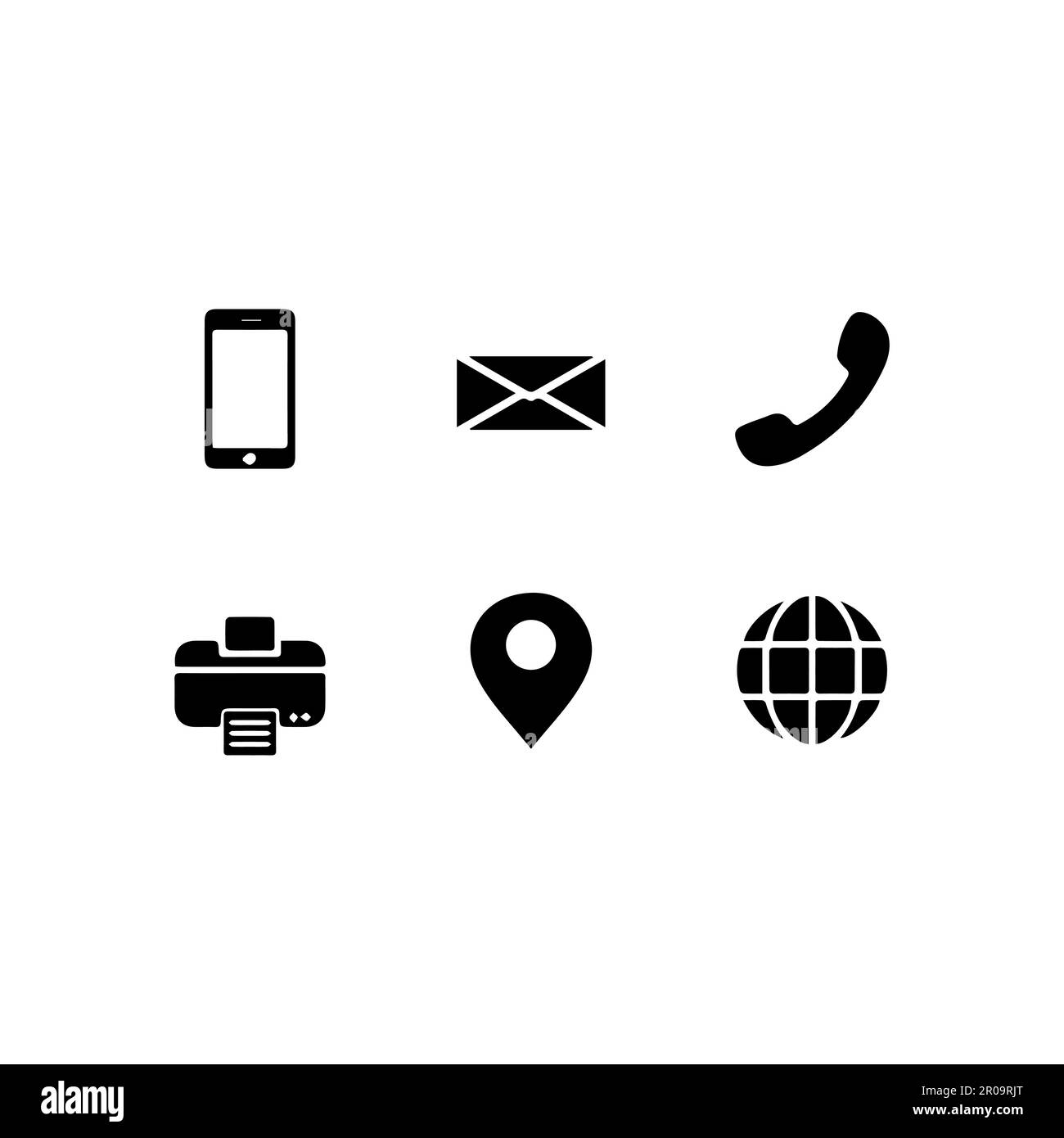 Telephone icon, Simple contact us icons set. Universal contact us icons to use for web and ...