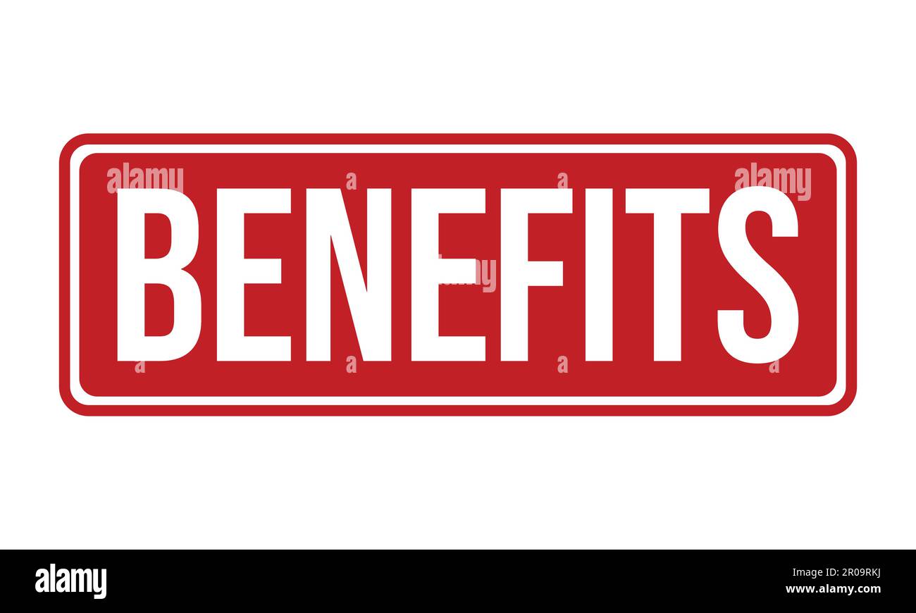 Benefits Rubber Grunge Stamp Seal Vector Illustration Stock Vector ...