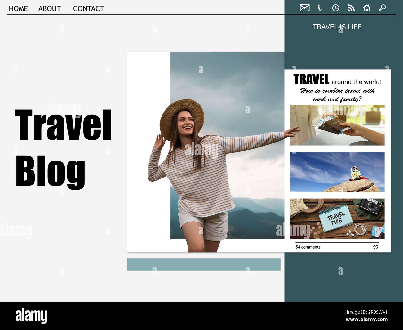 Website homepage theme hi-res stock photography and images - Alamy