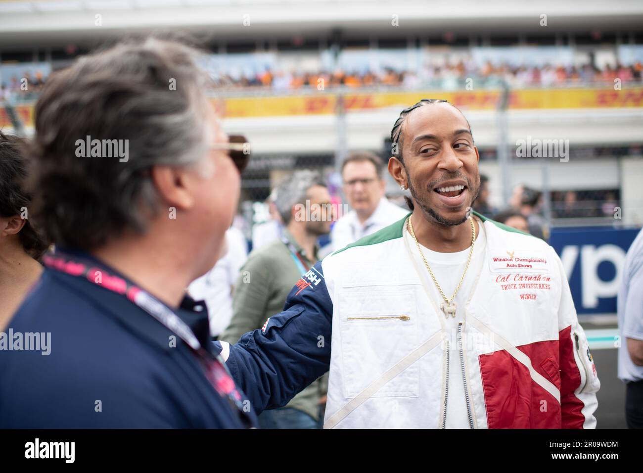 Miami, USA. 07th May, 2023. Ludacris (USA) Rapper on the grid with ...