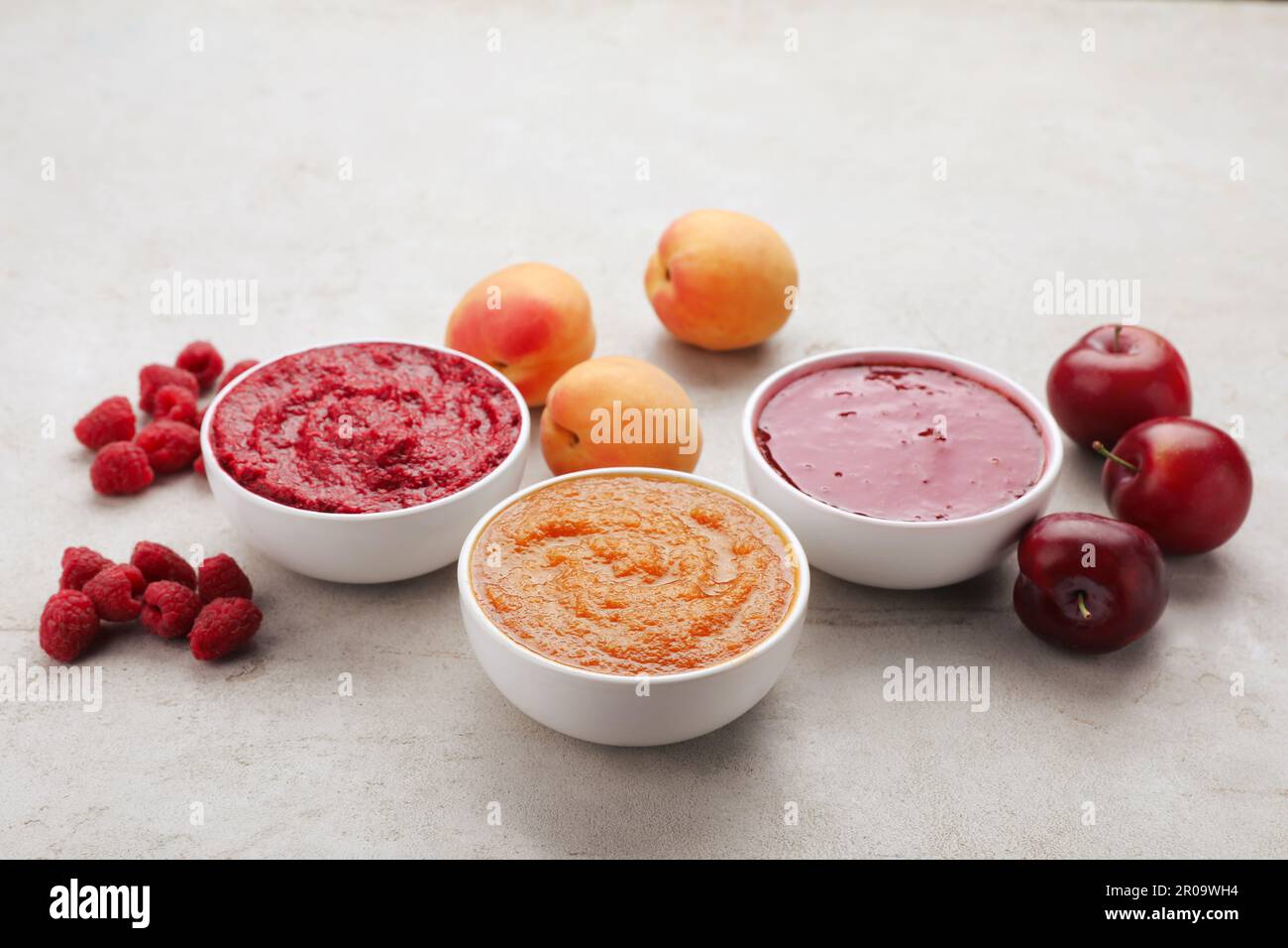 Different fruit berry puree hi-res stock photography and images - Alamy