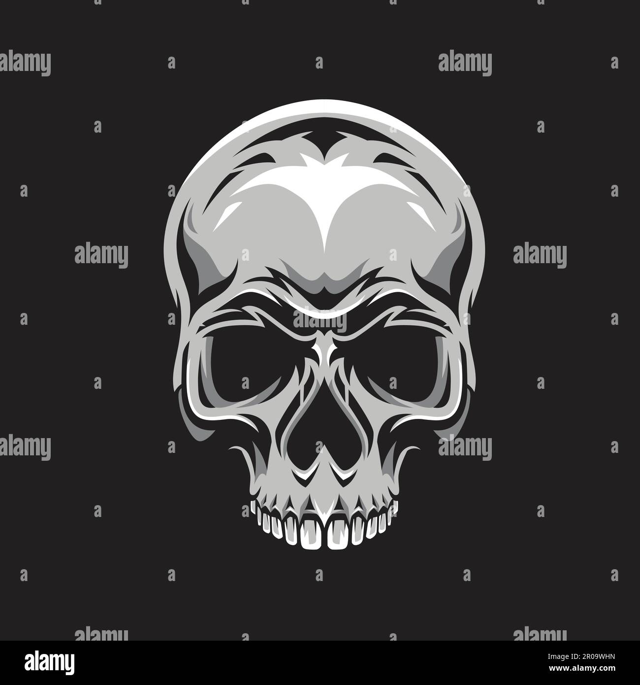 man skull vector illustration Stock Vector Image & Art - Alamy