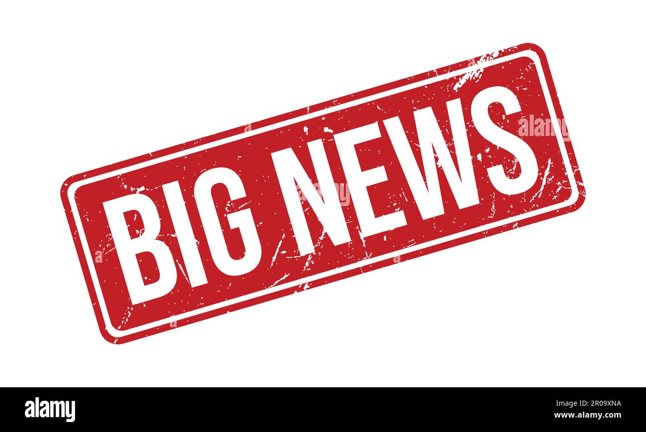 Big News Rubber Grunge Stamp Seal Vector Illustration Stock Vector ...