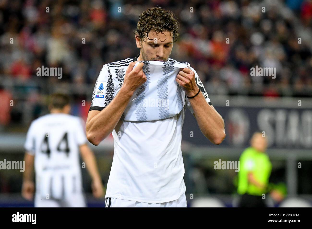 Bologna, Italy. 30th Apr, 2023. Juventus's Manuel Locatelli portrait ...