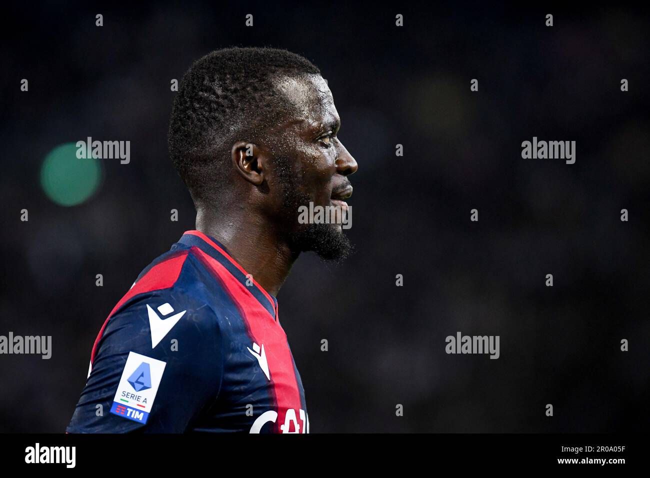 Bologna, Italy. 30th Apr, 2023. Bologna's Musa Barrow portrait during ...