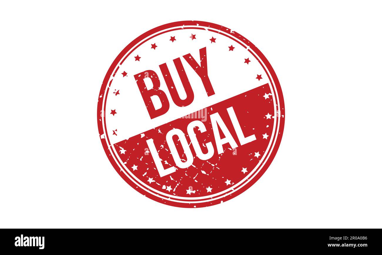 Buy Local Rubber Grunge Stamp Seal Stock Vector Stock Vector Image ...