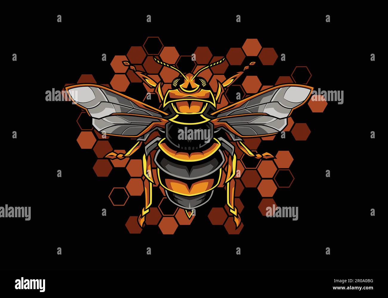 honey bee vector illustration Stock Vector Image & Art - Alamy