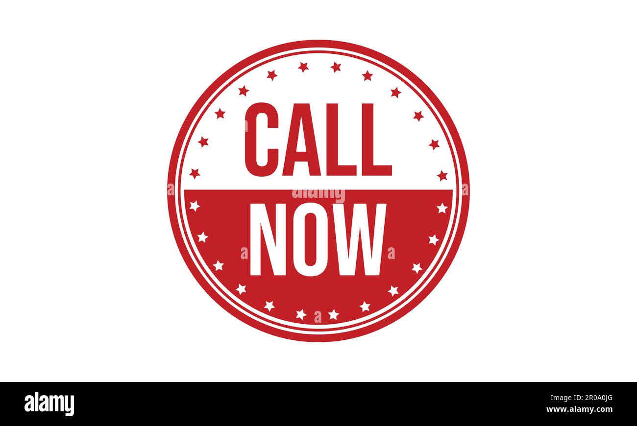 Call Now Rubber Grunge Stamp Seal Stock Vector Stock Vector Image & Art ...