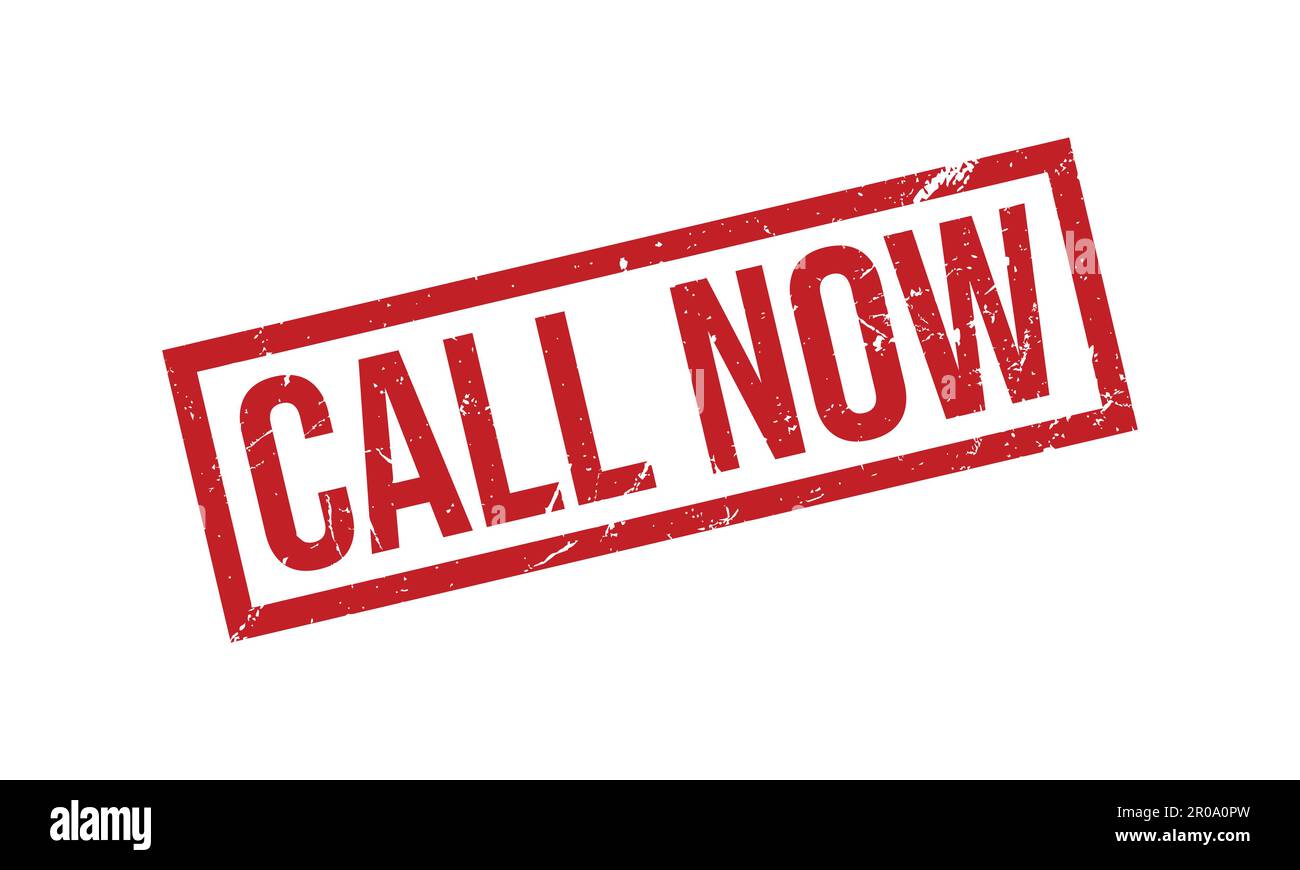 Call now rubber stamp hi-res stock photography and images - Alamy