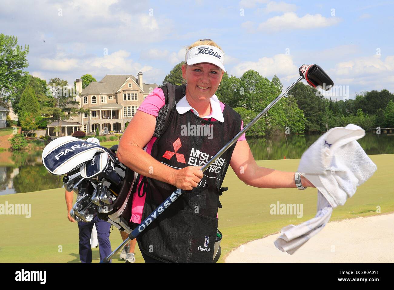 DULUTH, GA - MAY 07: Tami Mayfair, wife and caddie for Billy Mayfair ...